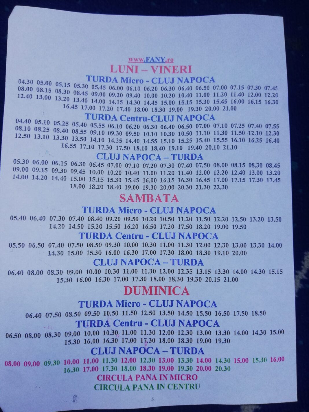 RefleqtMedia | Traseul Turda - Cluj Napoca a fost preluat de Fanny ...