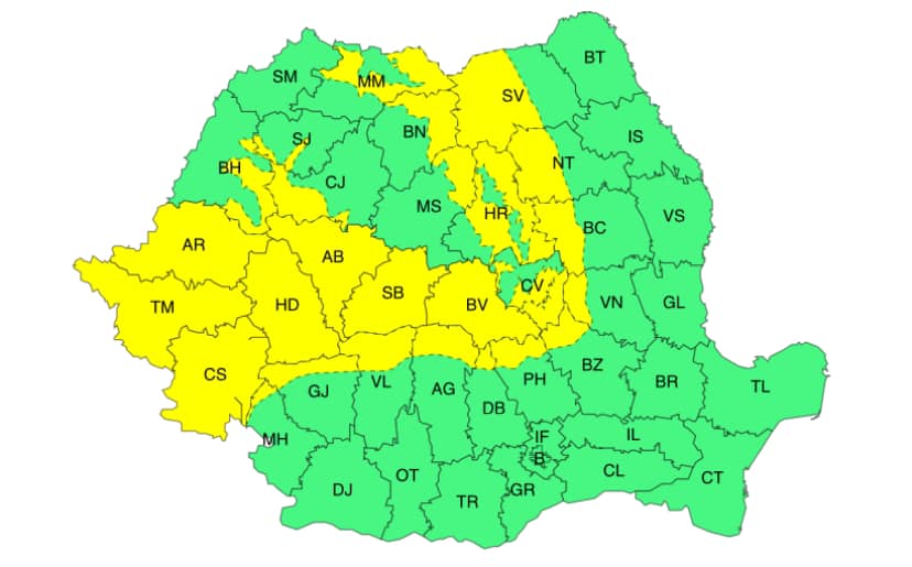 RefleqtMedia | Cod galben de vânt în județul CLUJ