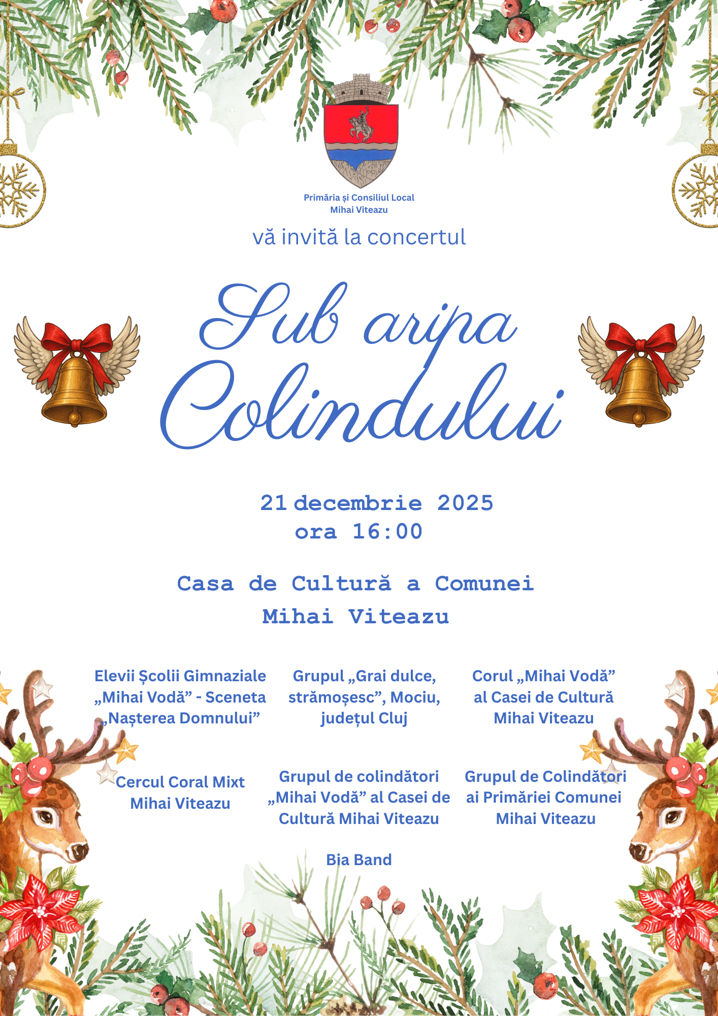 RefleqtMedia | 🎄 Primăria și Consiliul Local Mihai Viteazu vă invită la ...